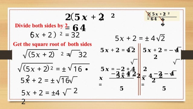 Extracting the square root for grade 9.pptx | Physics | Science