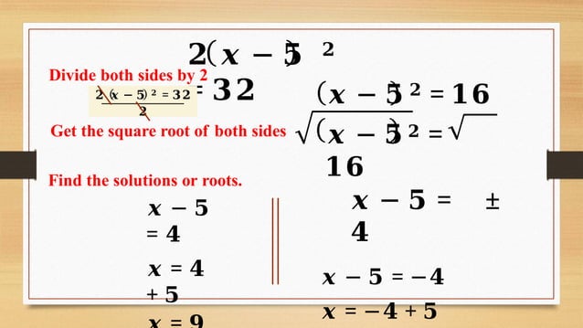 Extracting the square root for grade 9.pptx | Physics | Science