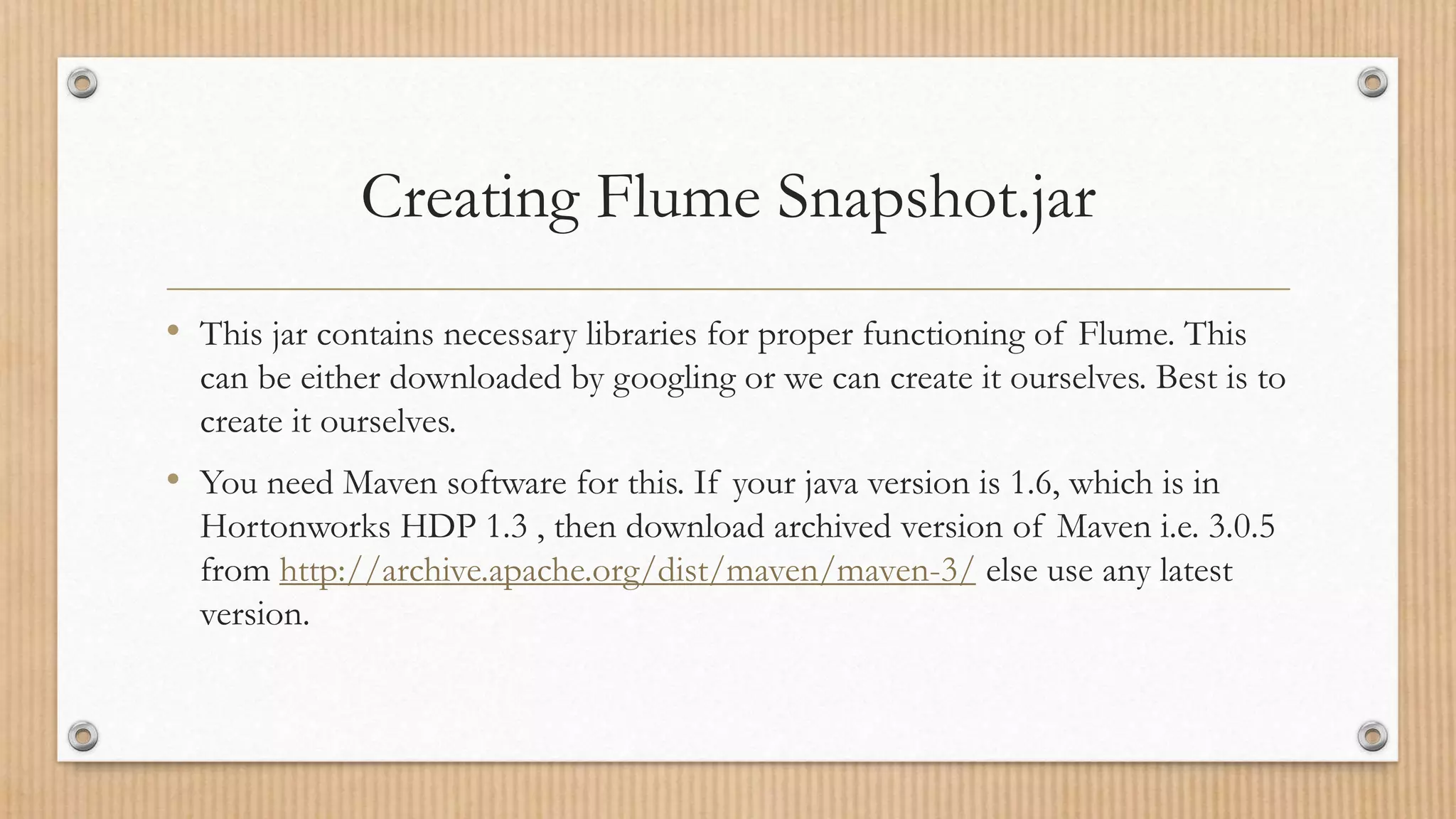 Extracting Twitter Data Using Apache Flume Ppt