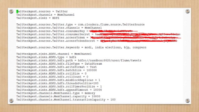 Extracting Twitter Data Using Apache Flume Ppt