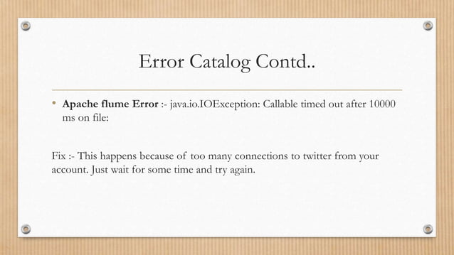 Extracting Twitter Data Using Apache Flume Ppt