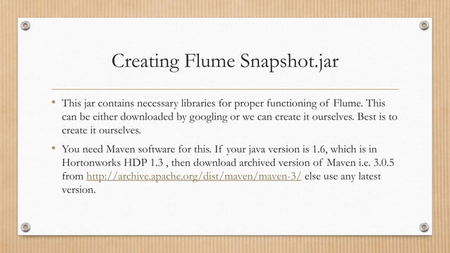 Extracting Twitter Data Using Apache Flume Ppt