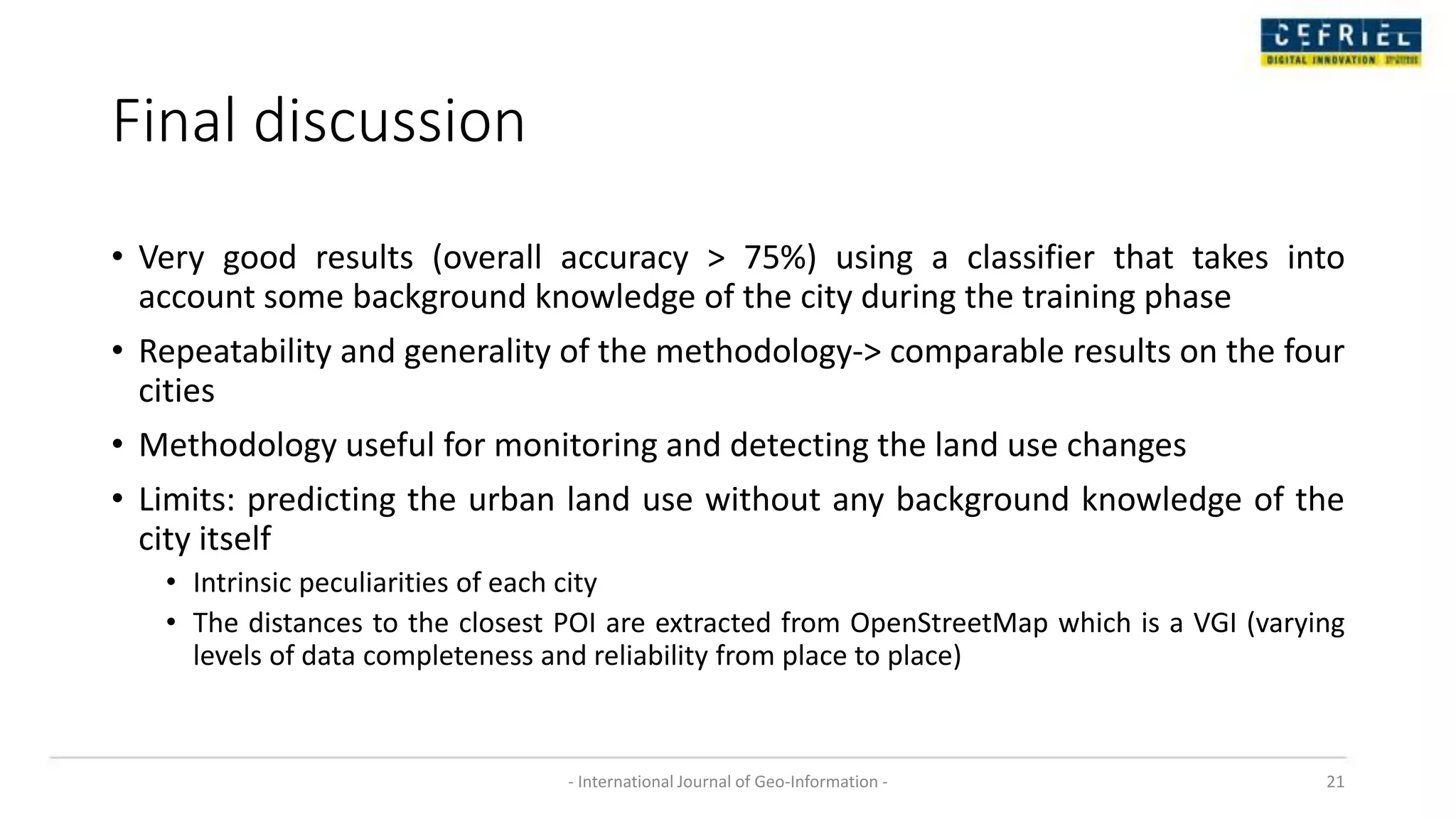 Extracting Urban Land Use From Linked Open Geospatial Ppt