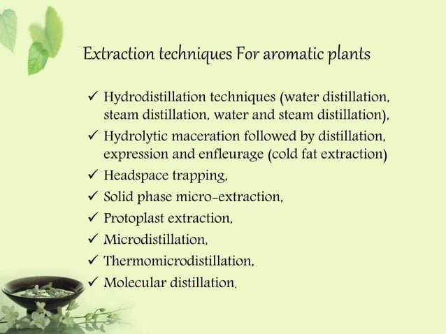 PHYTOCHEMICAL EXTRACTION | PPT | Herbs and Supplements | Alternative ...