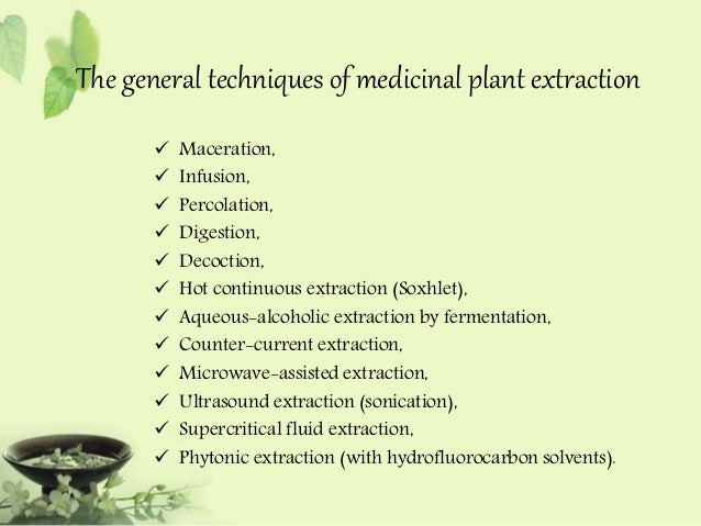 PHYTOCHEMICAL EXTRACTION