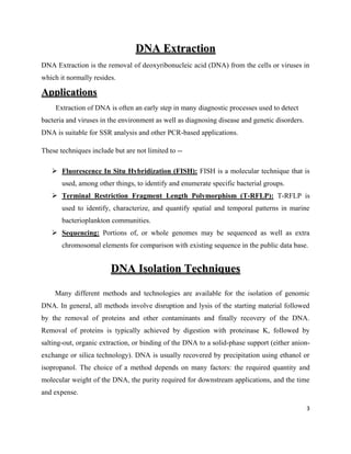 Human Genomic DNA Isolation Methods | PDF