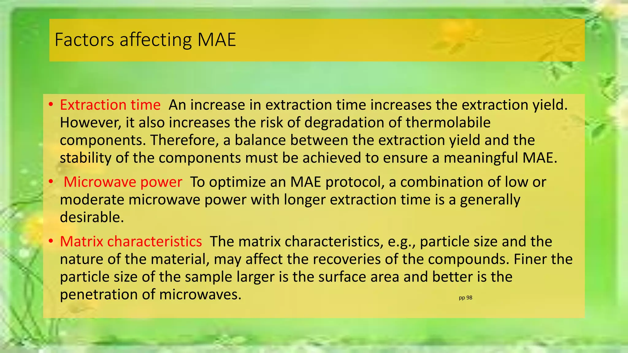Extraction of herbal drugs | PPTX