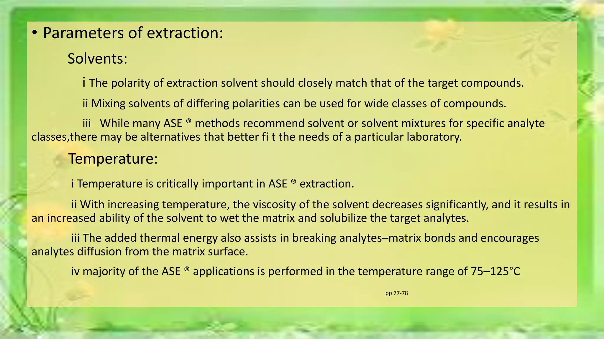 Extraction of herbal drugs | PPTX