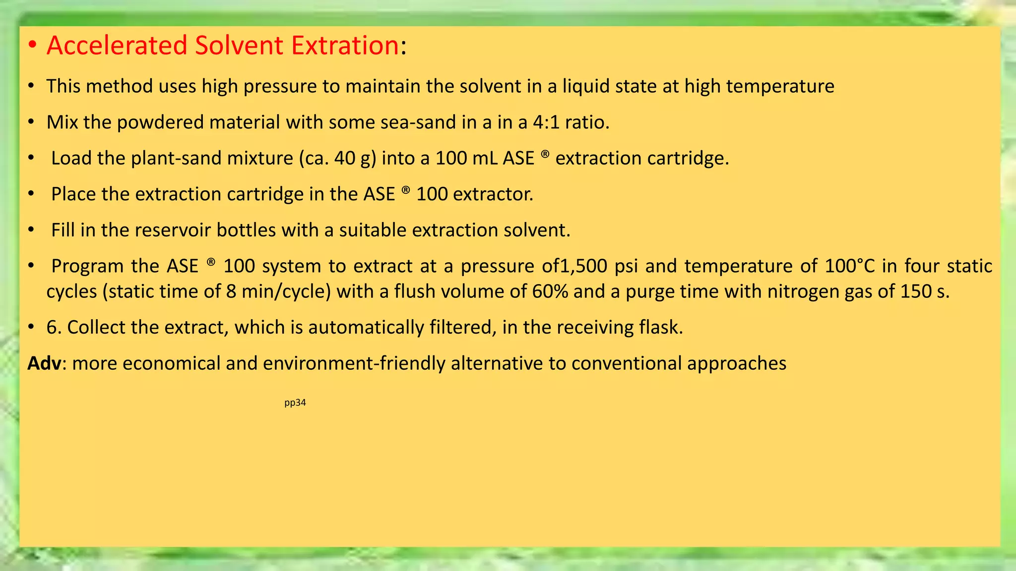 Extraction of herbal drugs | PPTX