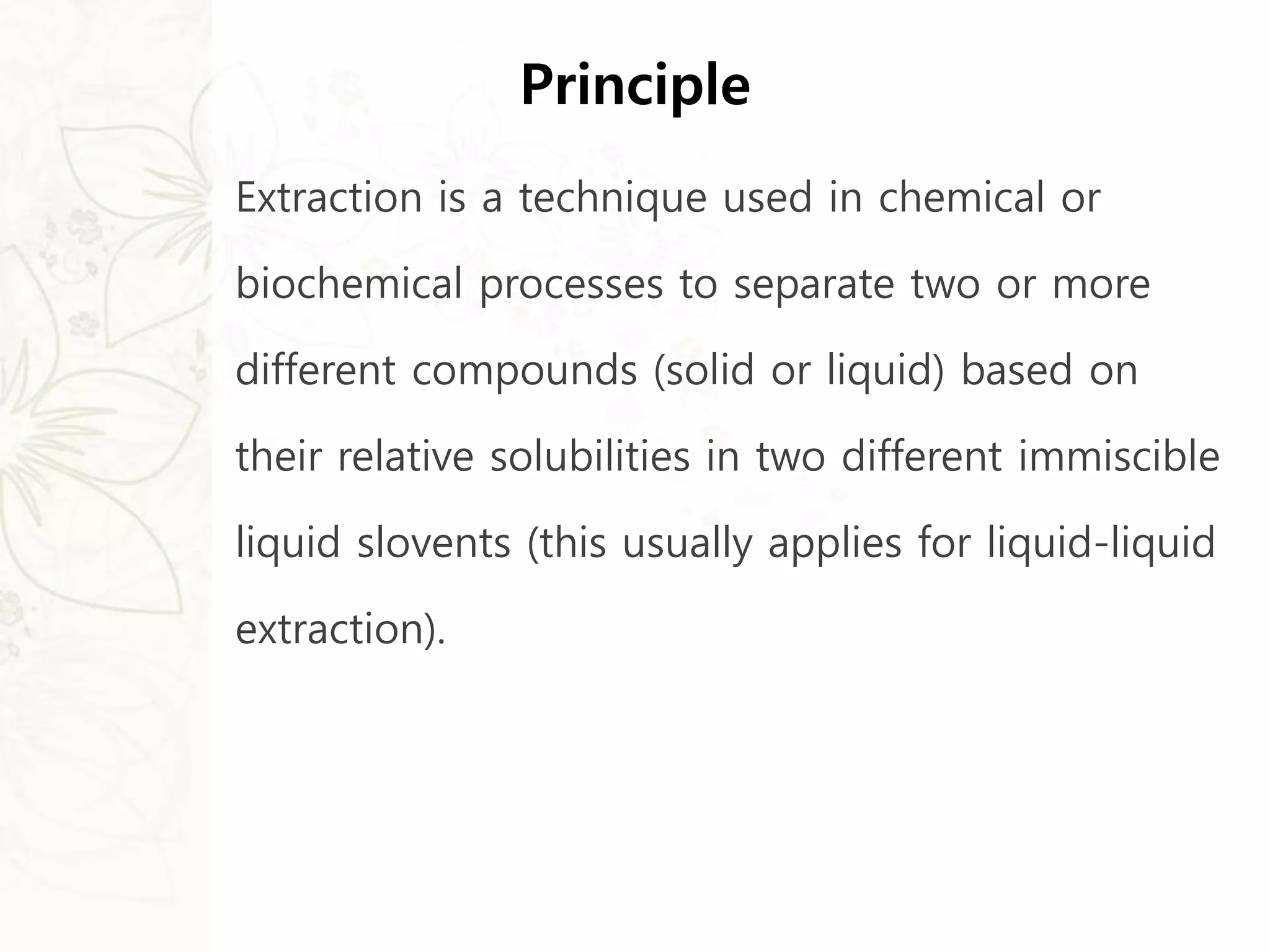 Methods of Extraction, Pharmacognosy, types of extraction for herbal ...