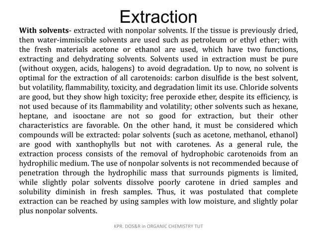 Pigments and Colors:Extraction and Purification | PPTX