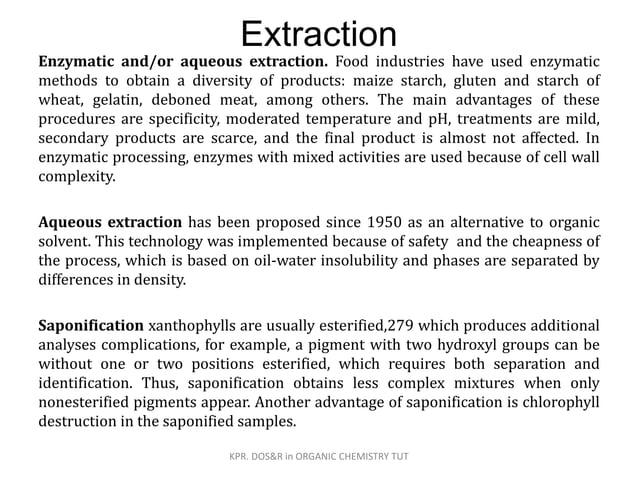 Pigments and Colors:Extraction and Purification | PPTX