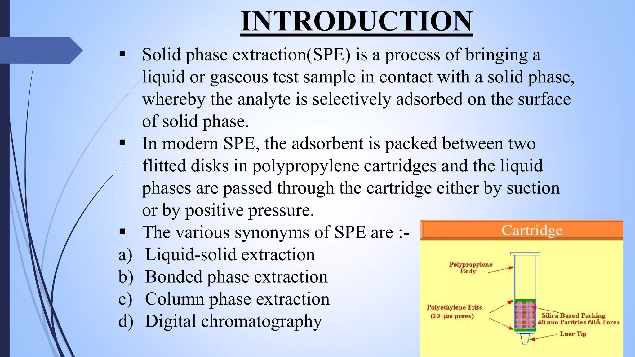 Counter current Extraction Solid phase extraction Gel filtration | PPTX