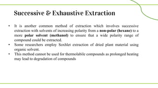 Recent Advances in Extraction | PPTX