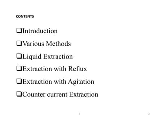 EXTRACTION.pptx | Chemistry | Science