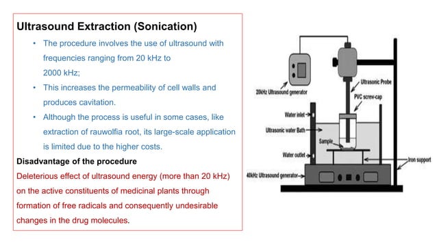 Extraction methods of crude drugs from different sources | PPTX