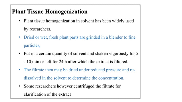 Extraction methods of crude drugs from different sources | PPTX