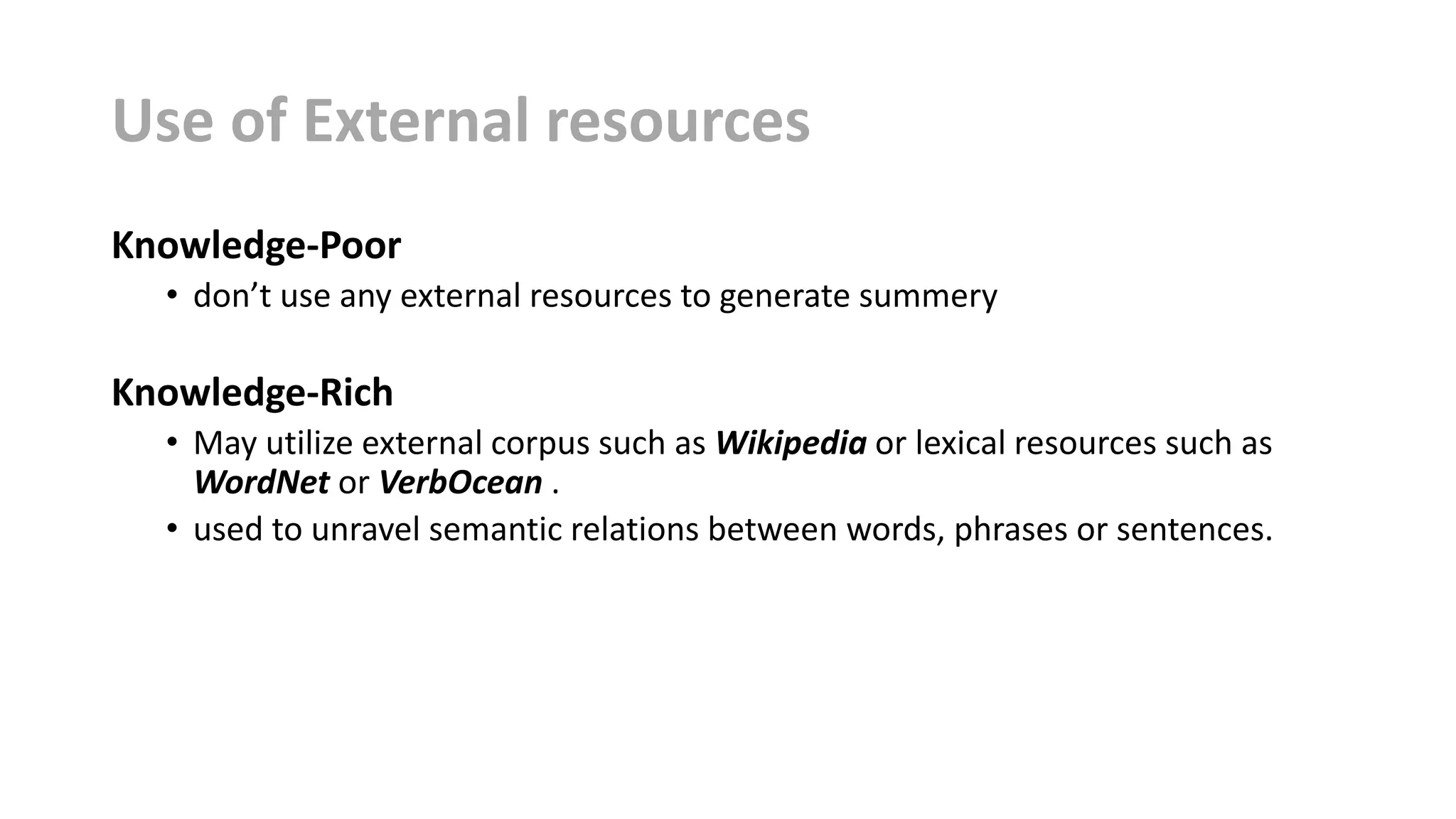 Extraction Based Automatic Summarization Ppt