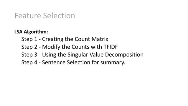 Extraction Based Automatic Summarization Ppt