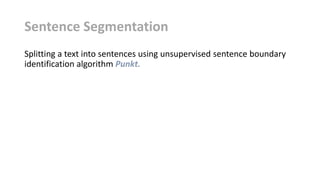 Extraction Based automatic summarization | PPT
