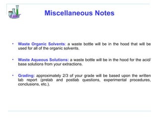 Extraction Fall 09 | PPT