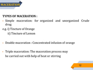 GALENICALS / EXTRACTION PROCEDURES | PPSX
