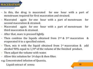 GALENICALS / EXTRACTION PROCEDURES | PPSX