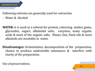 GALENICALS / EXTRACTION PROCEDURES | PPSX