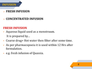 GALENICALS / EXTRACTION PROCEDURES | PPSX