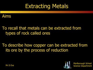 Extraction Of Metals | PPT