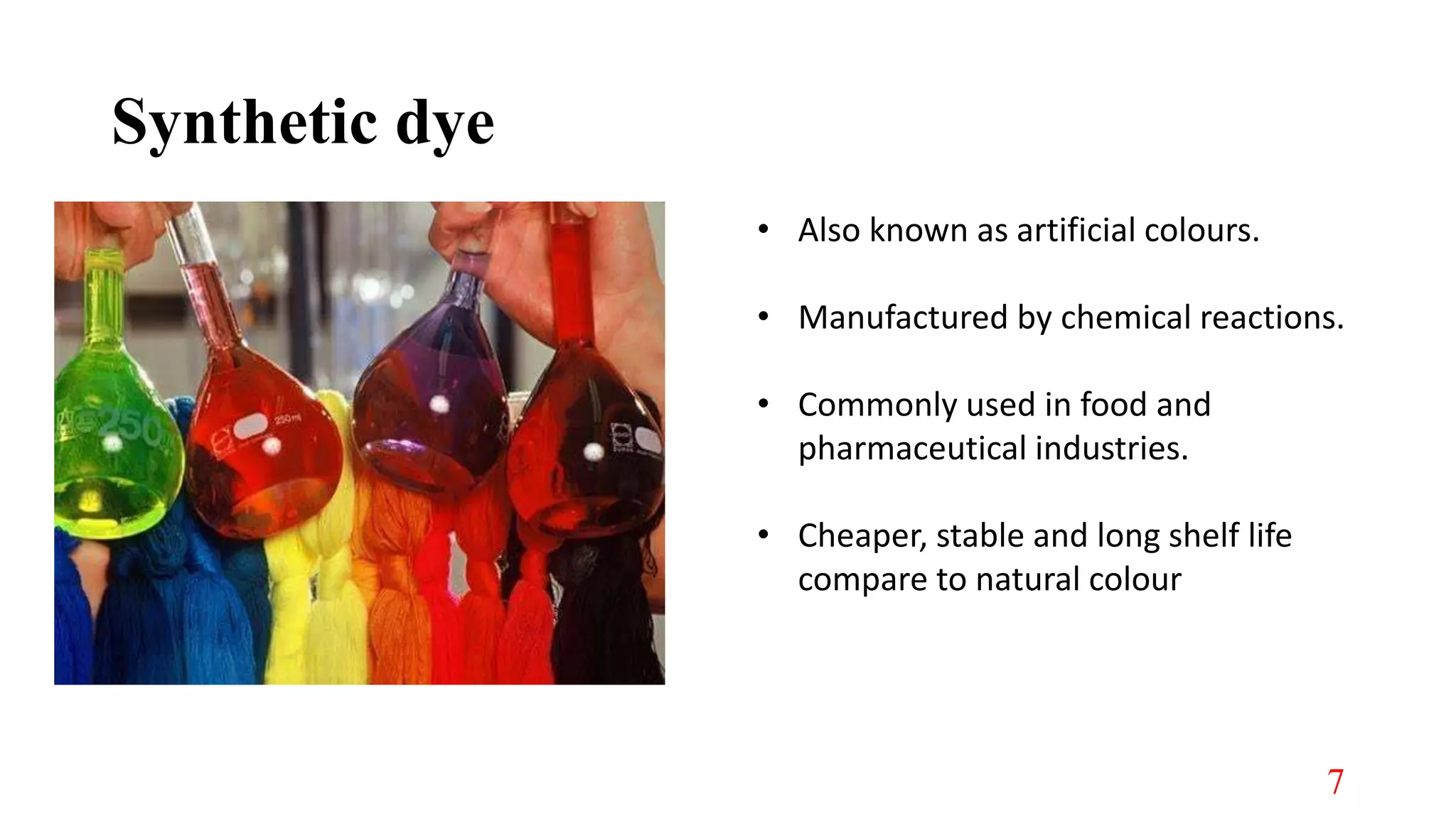 Extraction and analyis of dyes in food case studies | PPTX