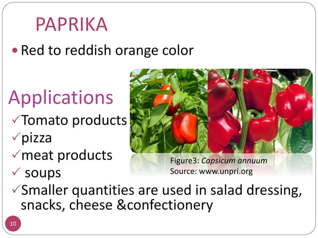 Extraction and application of natural food colorants | PPTX