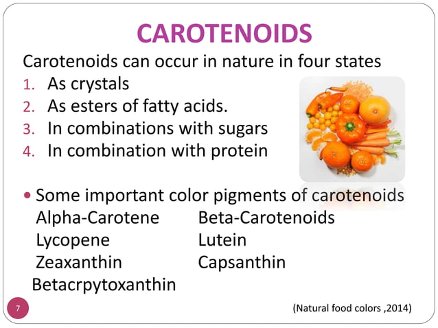 Extraction and application of natural food colorants | PPTX