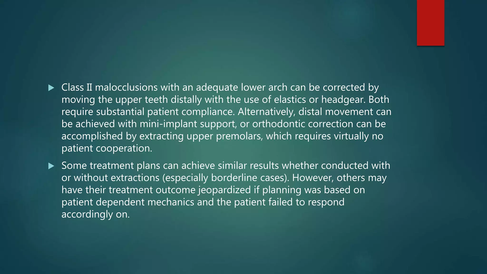 Extraction and non extraction (1) | PPTX
