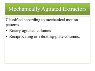 Extraction and washing | PPTX