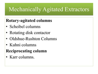 Extraction and washing | PPTX