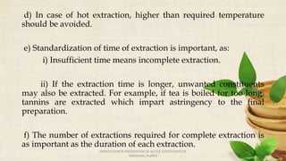 Extraction, distillation, evaporation & other processes | PPTX