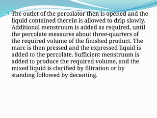 Extraction & Extraction techniques in Pharmacognosy | PPTX
