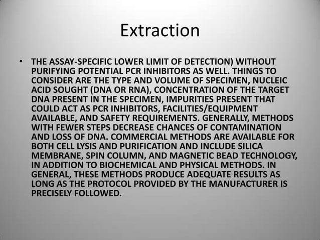 Extraction genomic dna | PPT