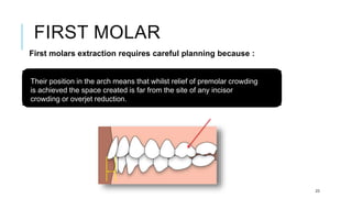 Extraction in orthodontics | PPTX