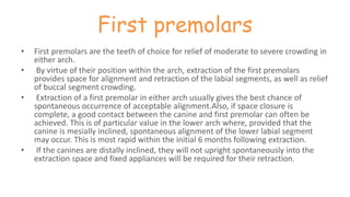 Extraction in orthodontics | PPTX