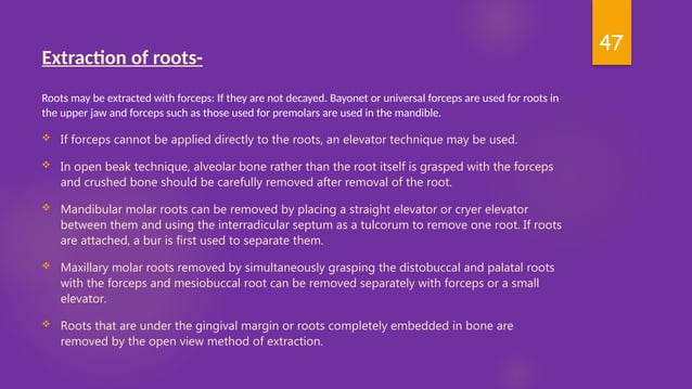 Extraction in pediatric dentistry........ | PPTX
