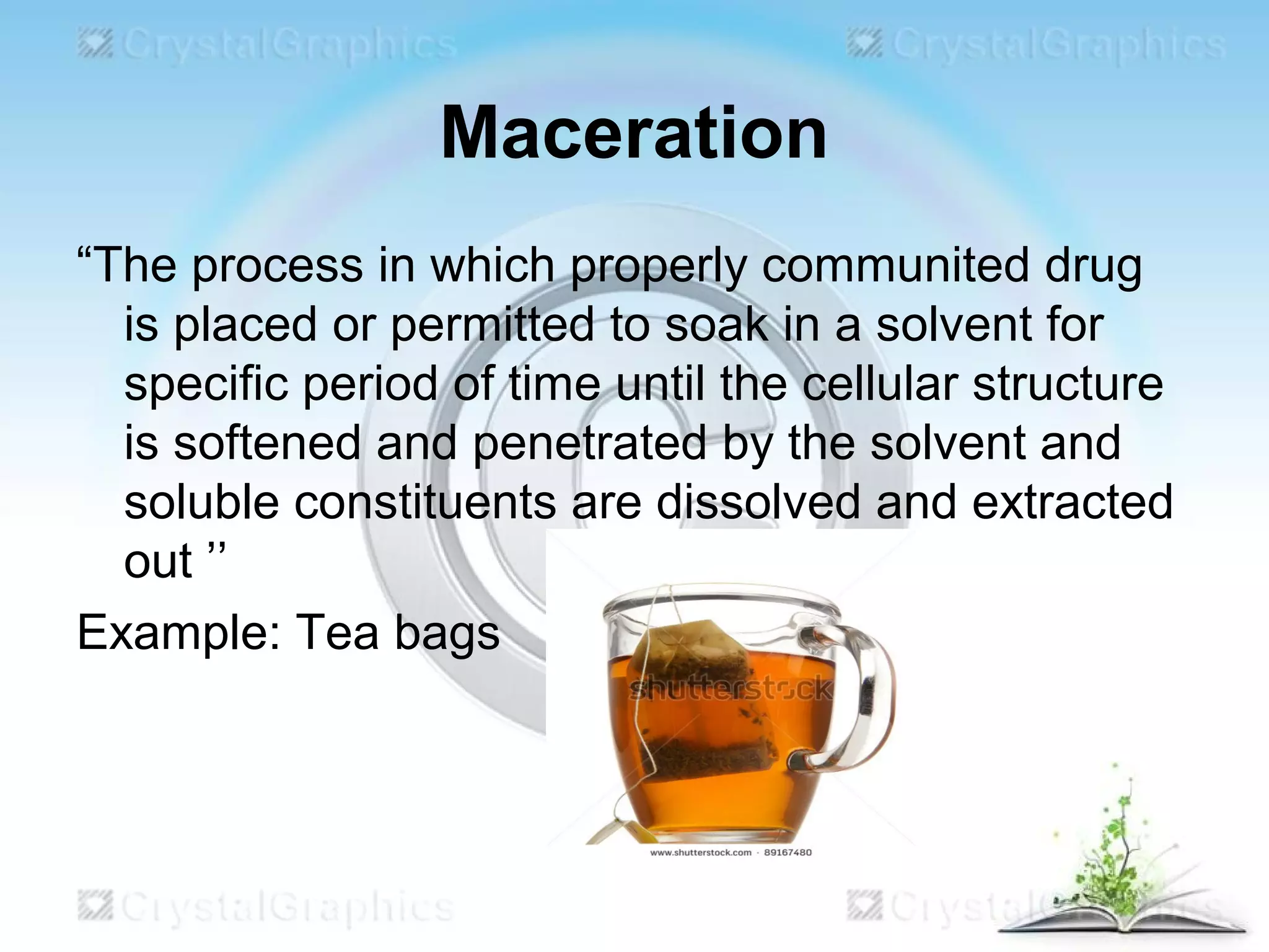 Extraction in pharmaceutics | PPT