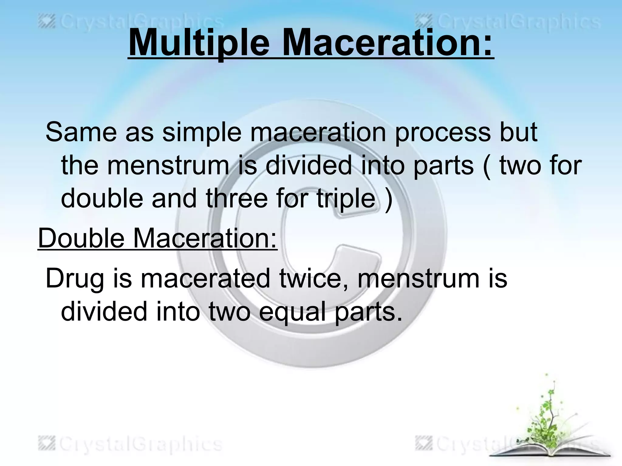 Extraction in pharmaceutics | PPT