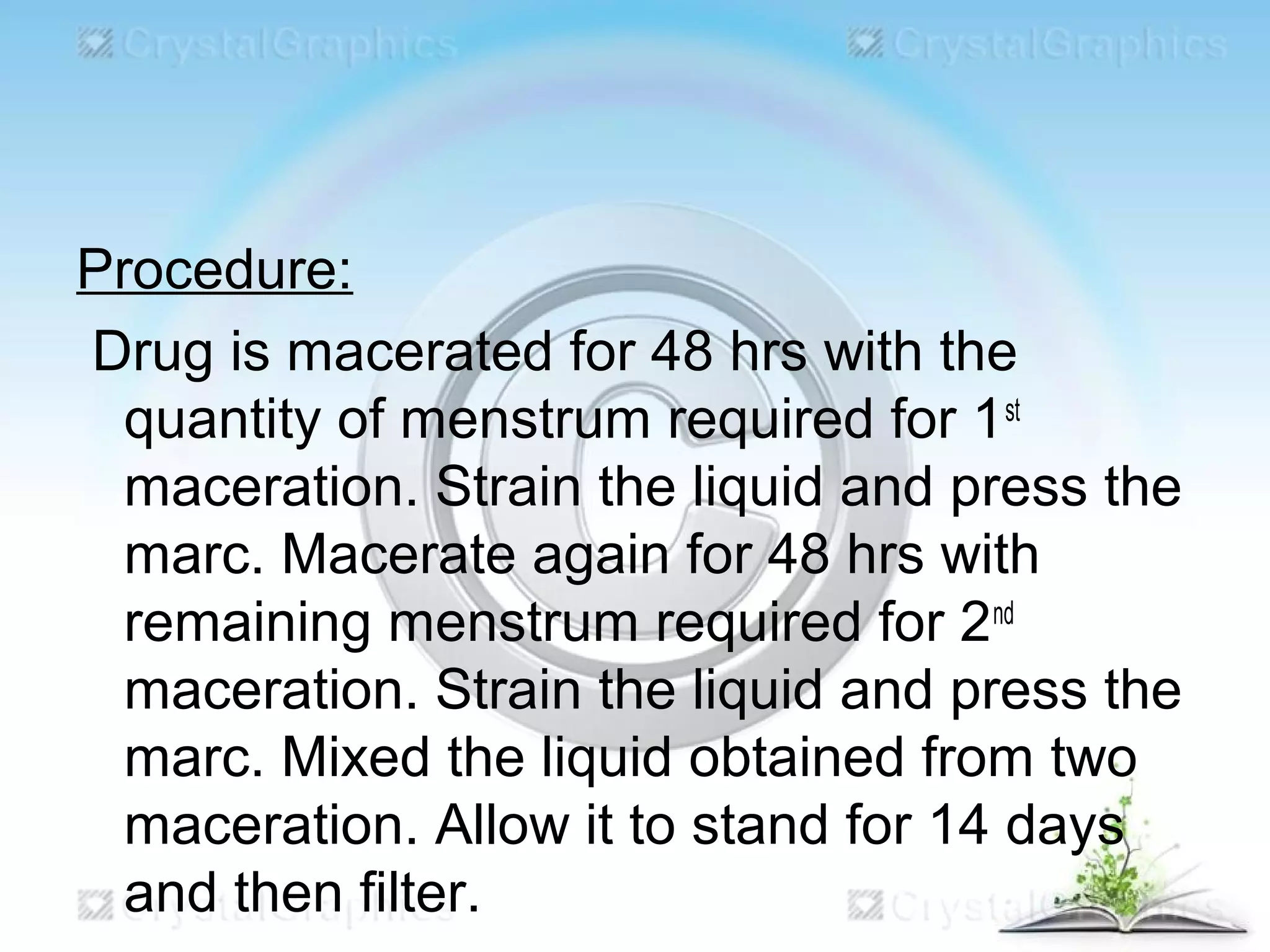 Extraction in pharmaceutics | PPT