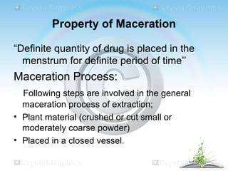 Extraction in pharmaceutics | PPT