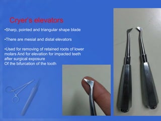 Extraction instruments | Dental surgery | by Dr.mohammad nameer | PPTX