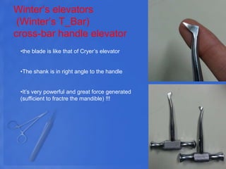 Extraction instruments | Dental surgery | by Dr.mohammad nameer | PPTX