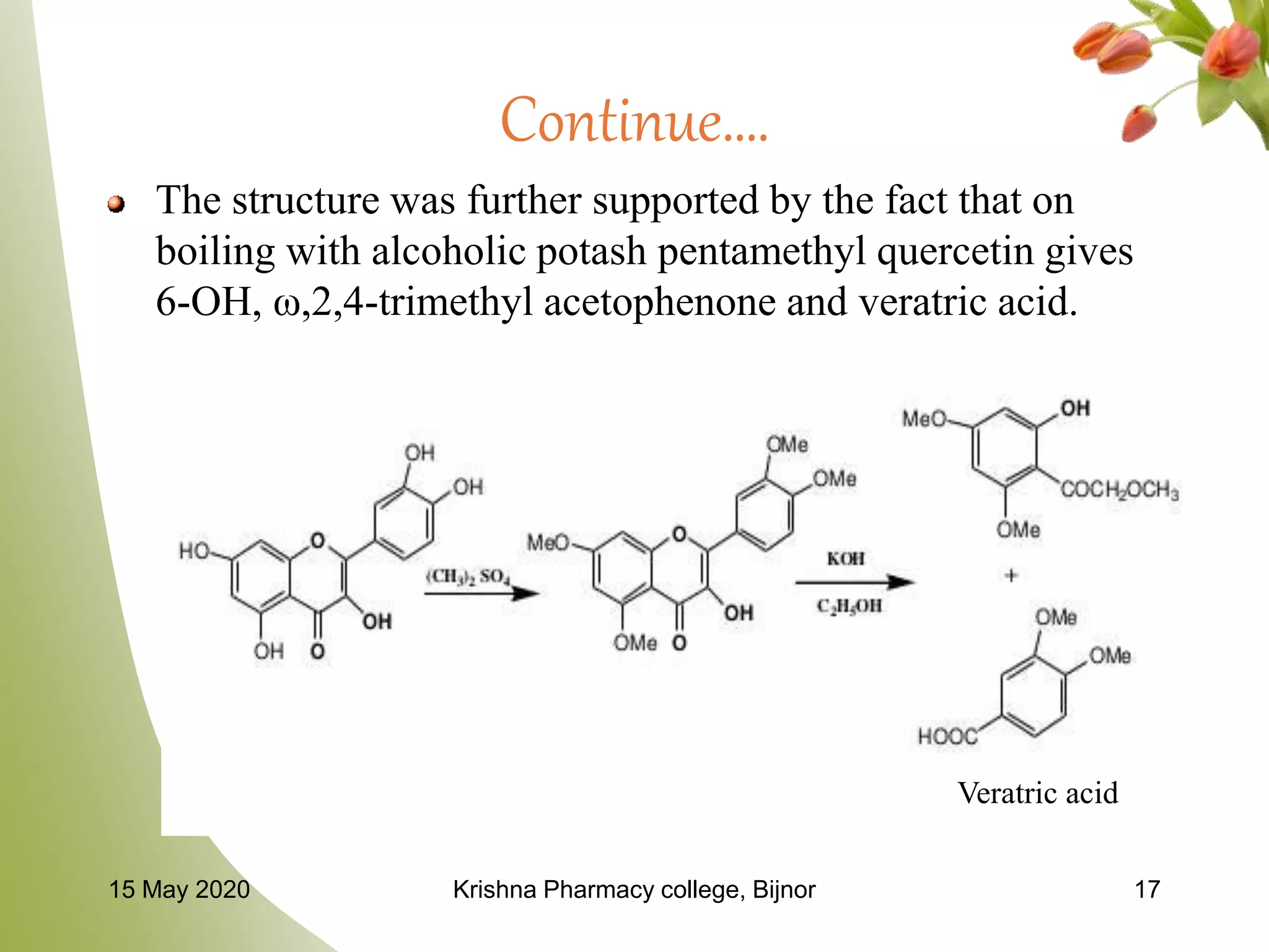Extraction Isolation And Structure Elucidation Of Flavonoids