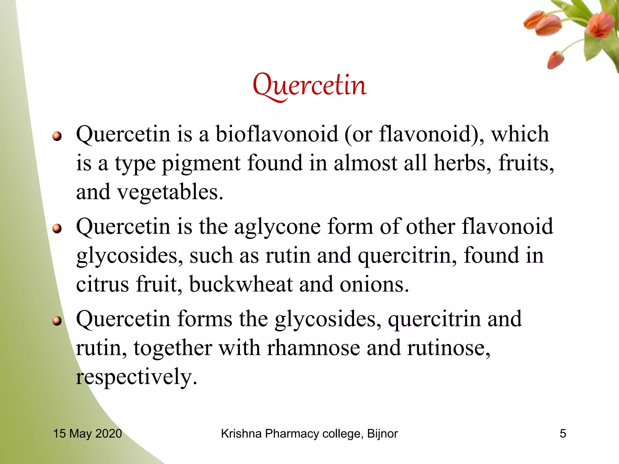 Extraction, isolation and structure elucidation of flavonoids ...